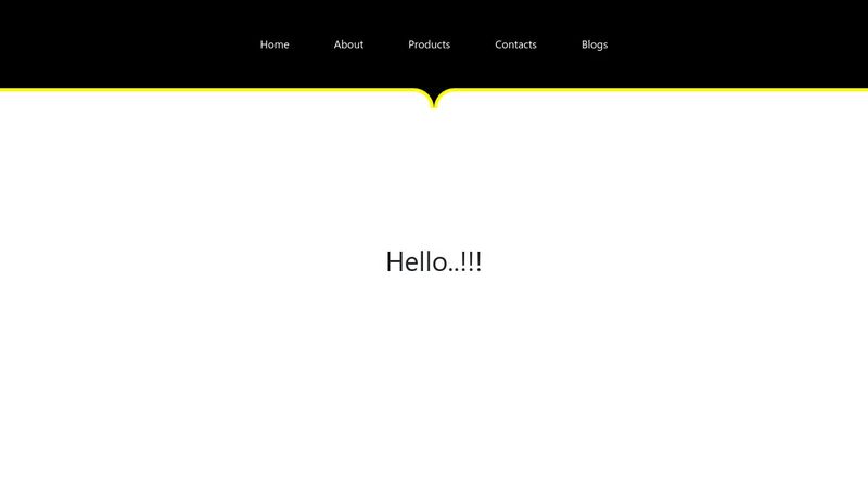 Navbar-curved-HTML-CSS
