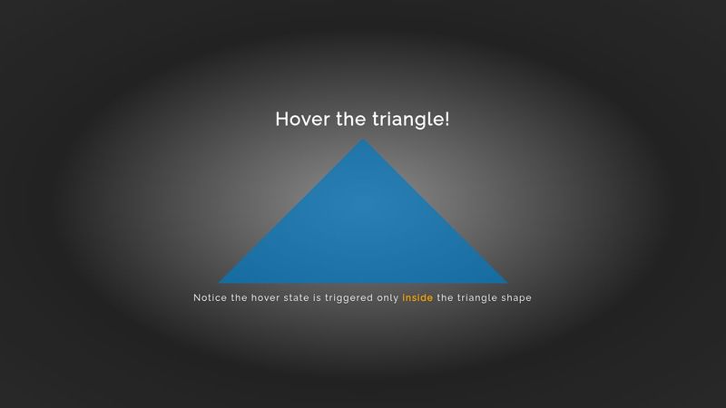 CSS triangle with hover effect