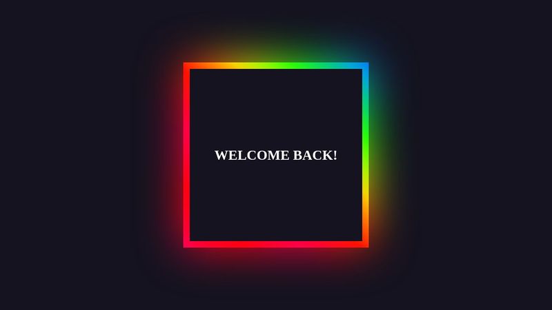 CSS Glowing Border Animation