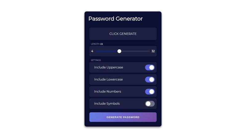 Strong Random Password Generator