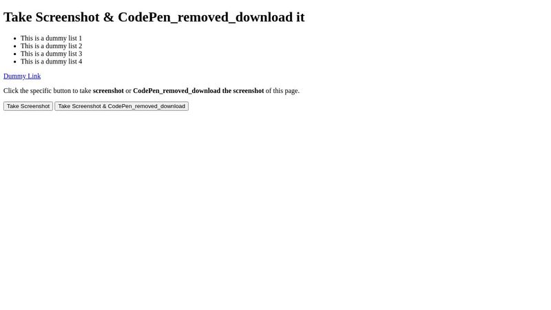 Demo:How to Take Screenshot Easily using JavaScript