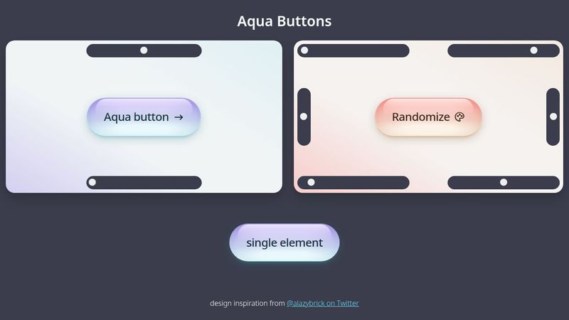 Aqua Button (pure css)