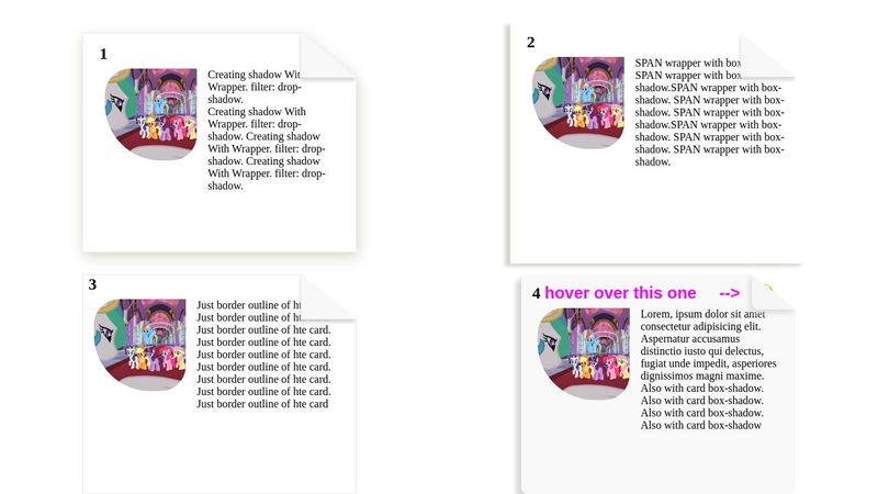 Folded corner card - CSS only