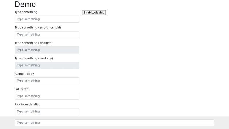 Bootstrap 5 autocomplete