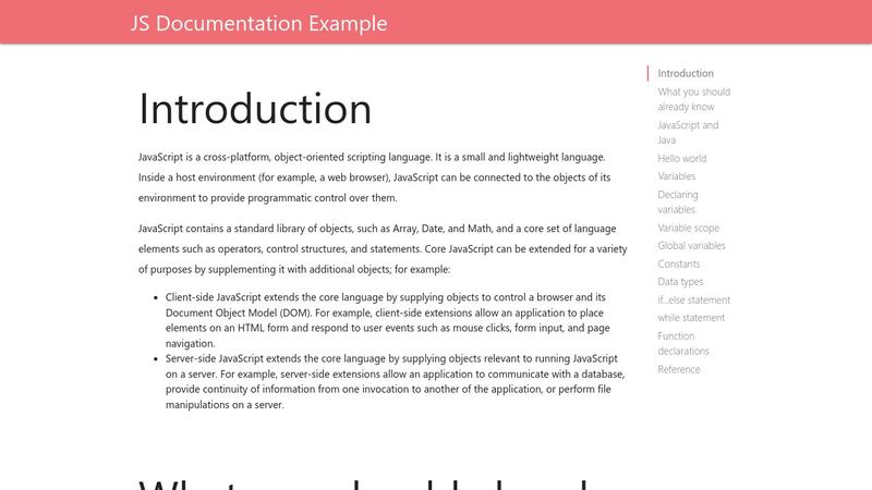 Technical Documentation Example