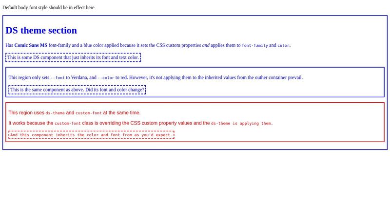 CSS custom property inheritance conundrum