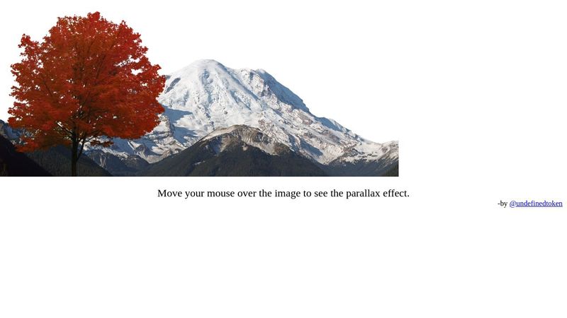 Pure Css Parallax Effect using single Div