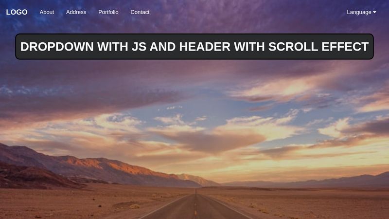 Header (scroll effect)