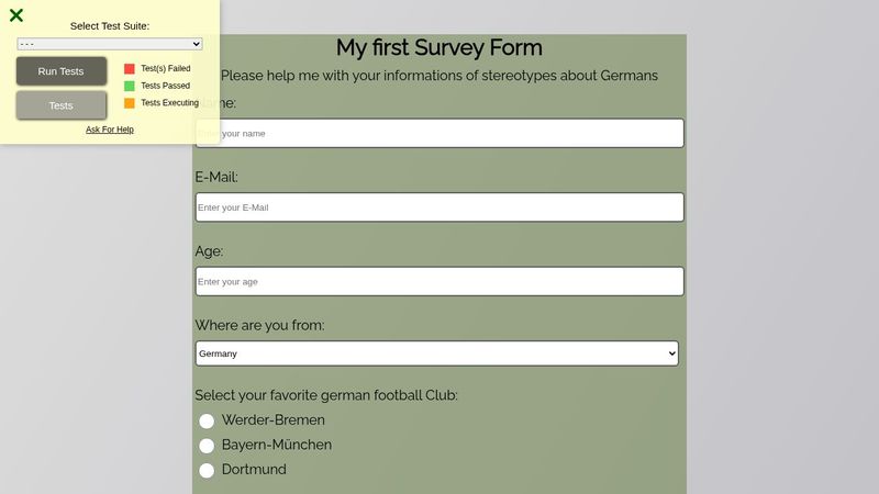 CodePen - survey-form