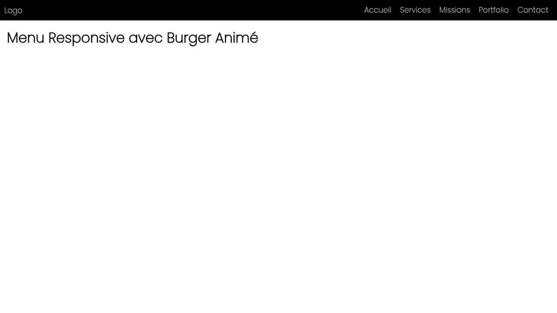 Tutoriel Menu Responsive avec Burger Animé (HTML, CSS, JAVASCRIPT)