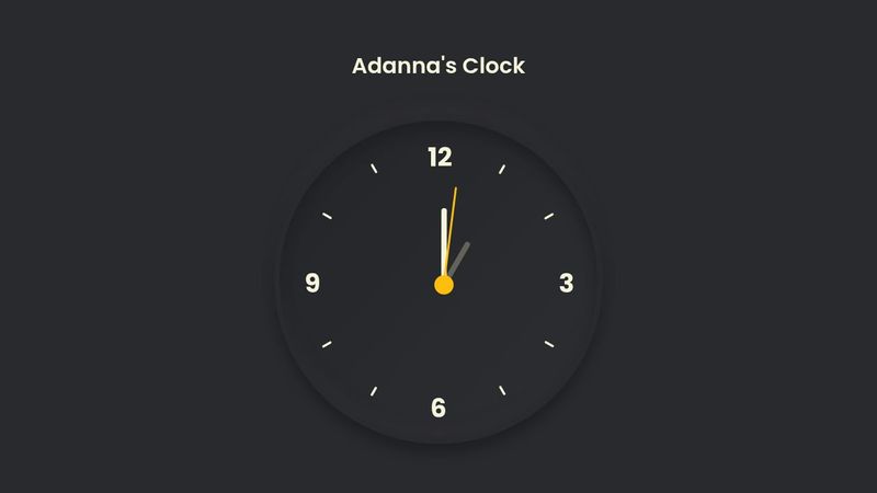 Animated Analog Clock