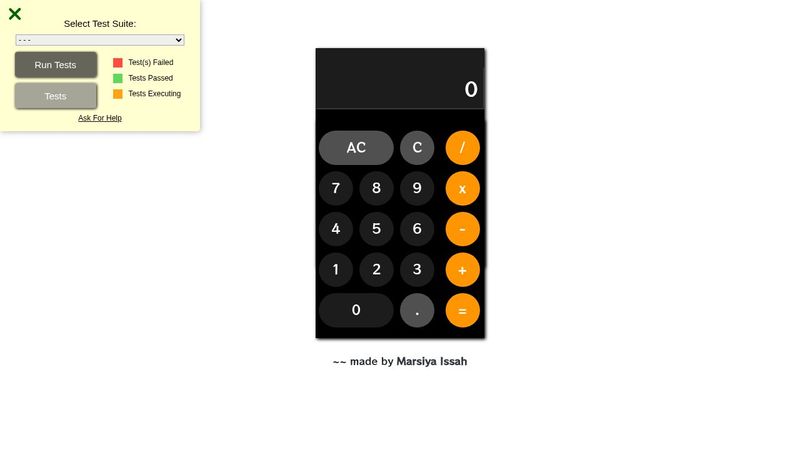 Simple React Calculator- [FreeCodecamp]
