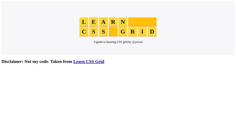 Learn CSS Grid Header