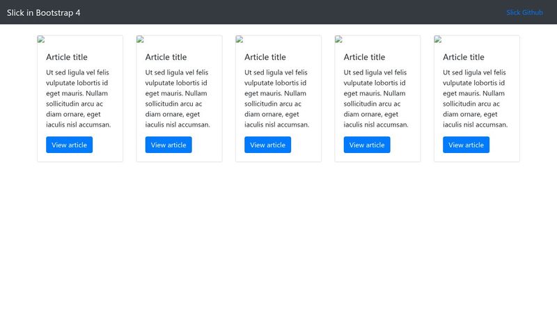 Bootstrap 4 multi column carousel example