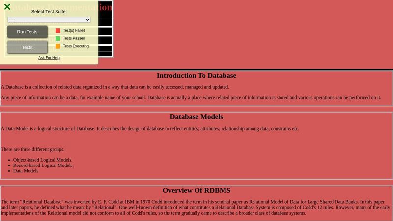 Fork Me! FCC: Technical Documentation Page