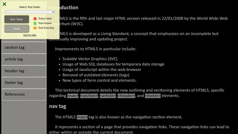 fCC: Build a Technical Documentation Page - HTML5 Documentation