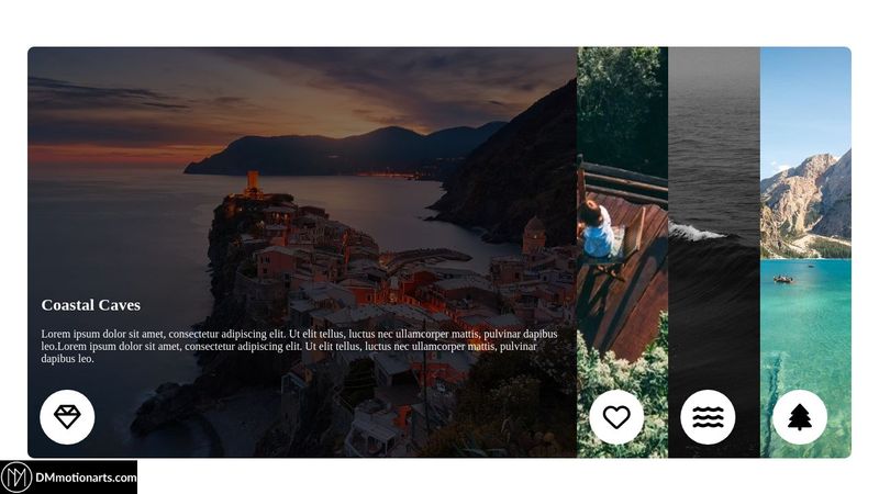 Clickable Horizontal/Vertical Accordion