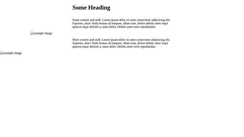 Holy Grail css column layout