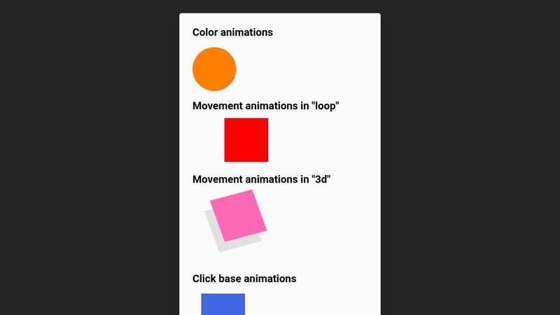 Basic CSS animations
