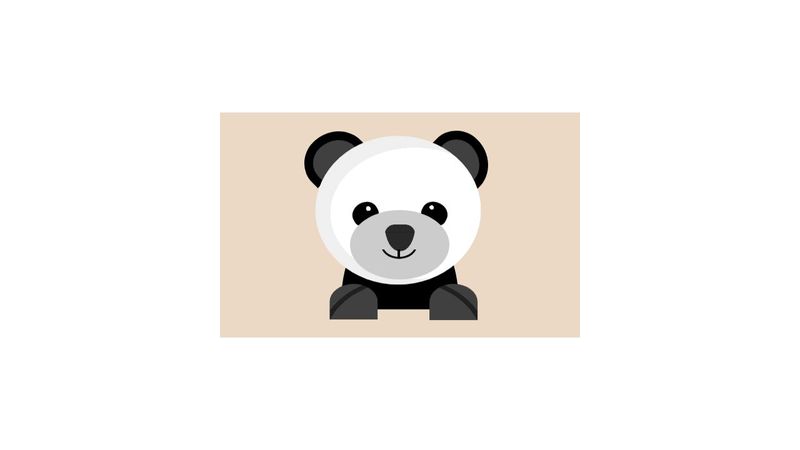 Panda Created in CSS - CSS Art