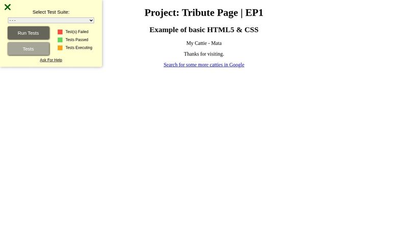 Responsive Web Design Projects (1) | Tribute Page