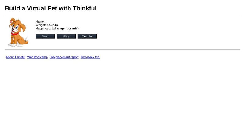 JavaScript Virtual Pet