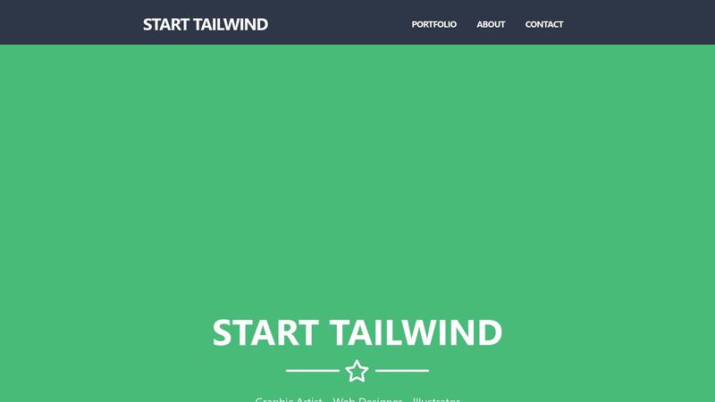 Start Tailwind CSS - Template