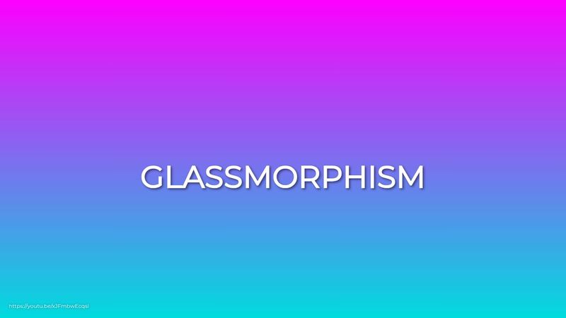 'Glassmorphism' UI Design Trend - Only HTML & CSS