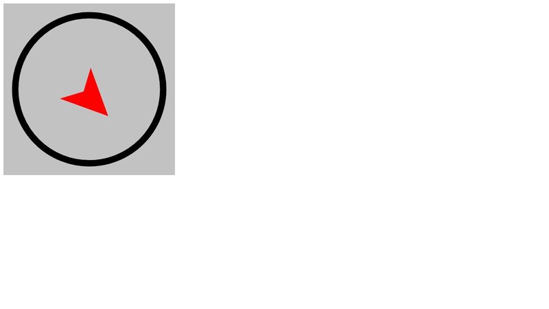 A compass made with CSS3