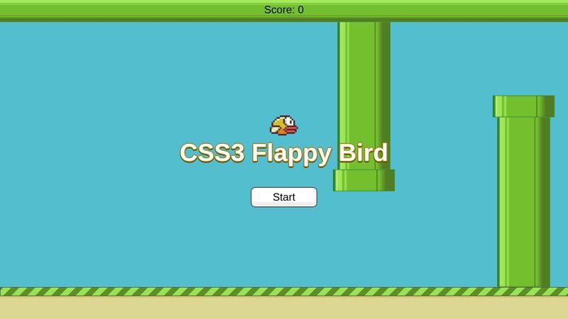 CSS only Flappy Bird Game
