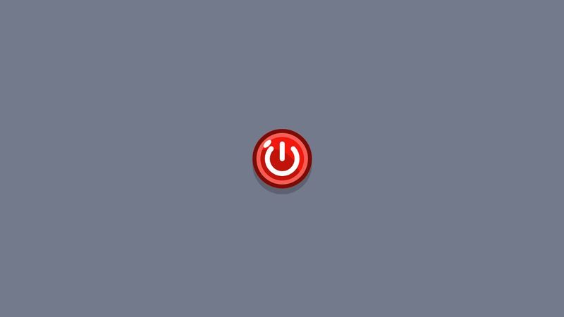 Power Button w/ Animated Icon
