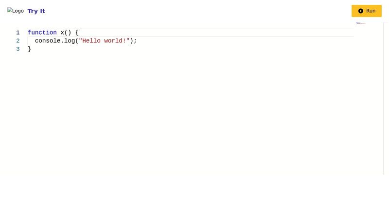 Online Compiler UI - Home