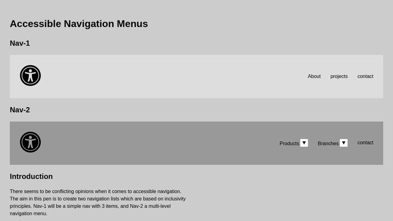 Accessible Navigation (wip)