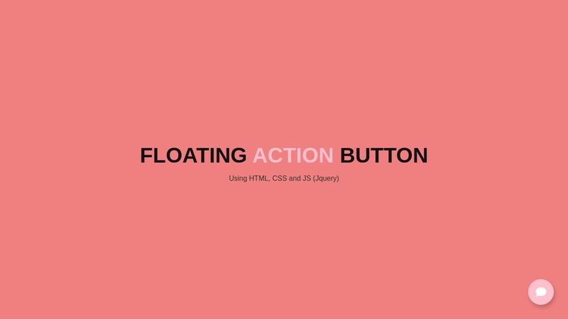 Animated Floating Action Button (FAB)