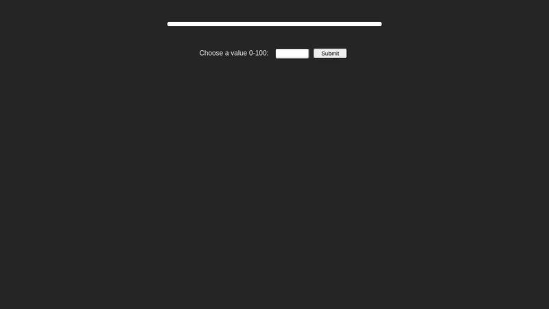 Simple CSS progress bar - Using JS to show progress