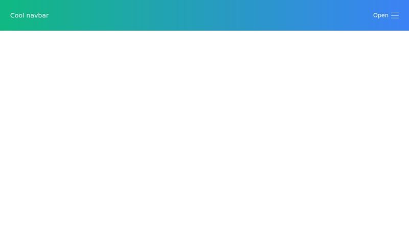 Hamburger Animation with Tailwind CSS and Alpine.js