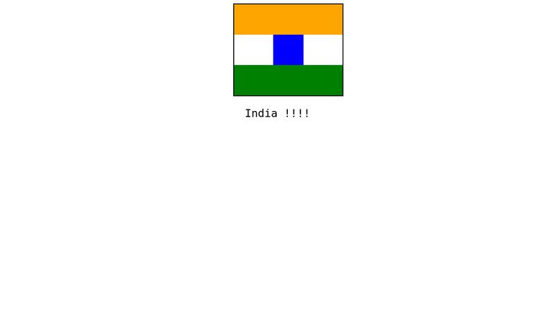 Indian Flag (Using HTML & CSS)