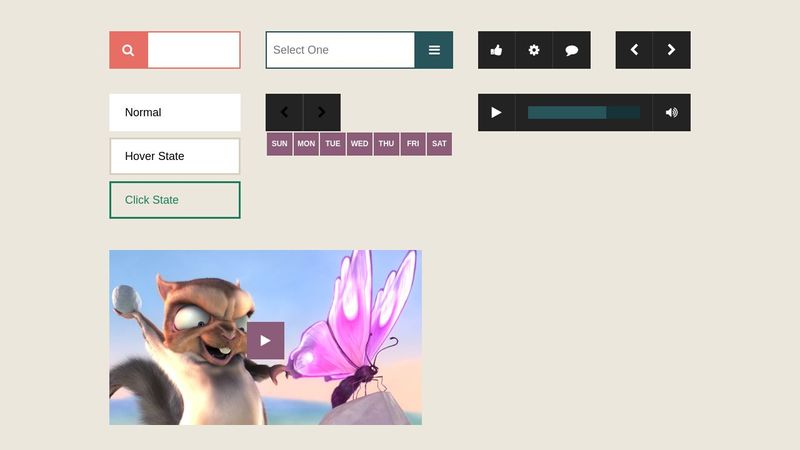 Square UI SCSS/jQuery Interpretation