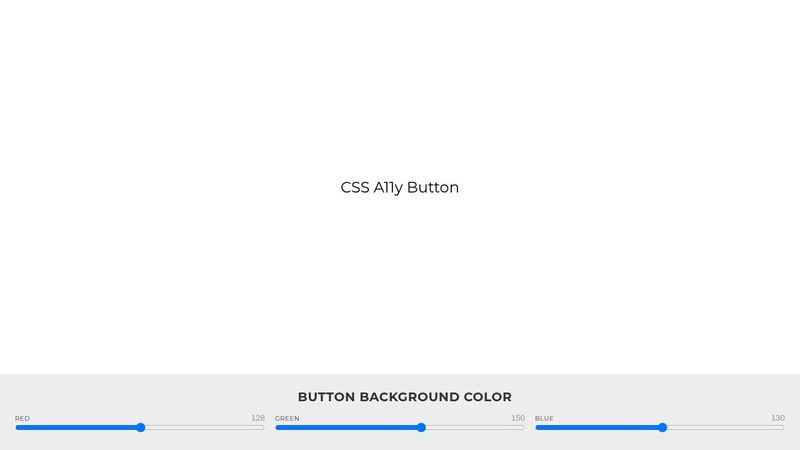 CSS Only Accessible Button
