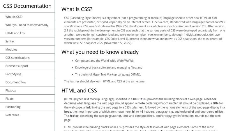 CSS Documentation