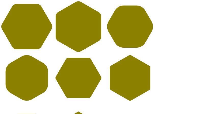 CodePen Home Hexagons with rounded corners using `clip-path`