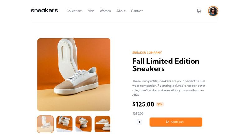 Frontend Mentor E Commerce Product Page