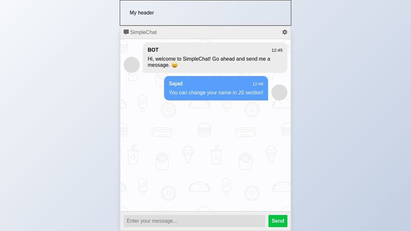 Simple Chat UI