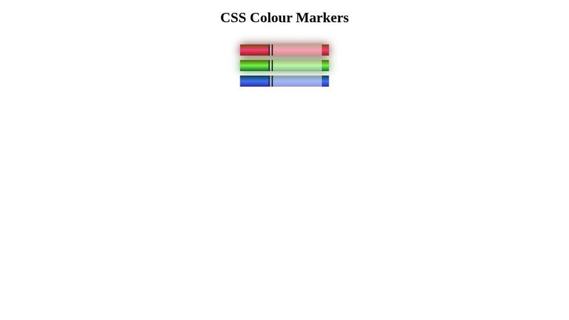 CSS Colour Markers