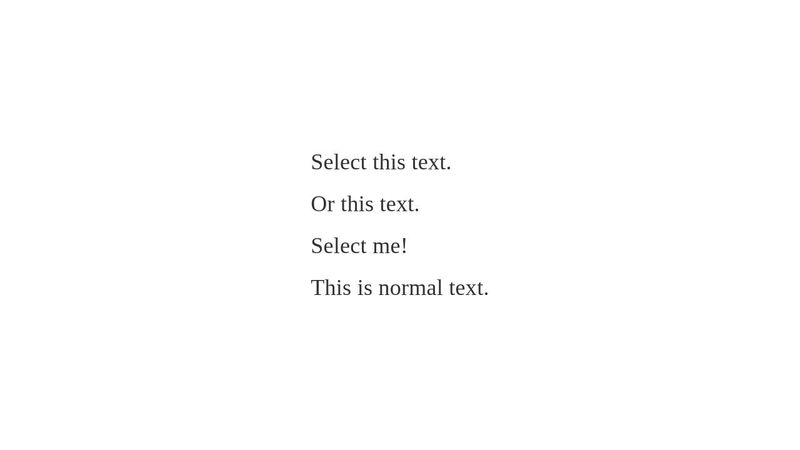 Text | ::selection