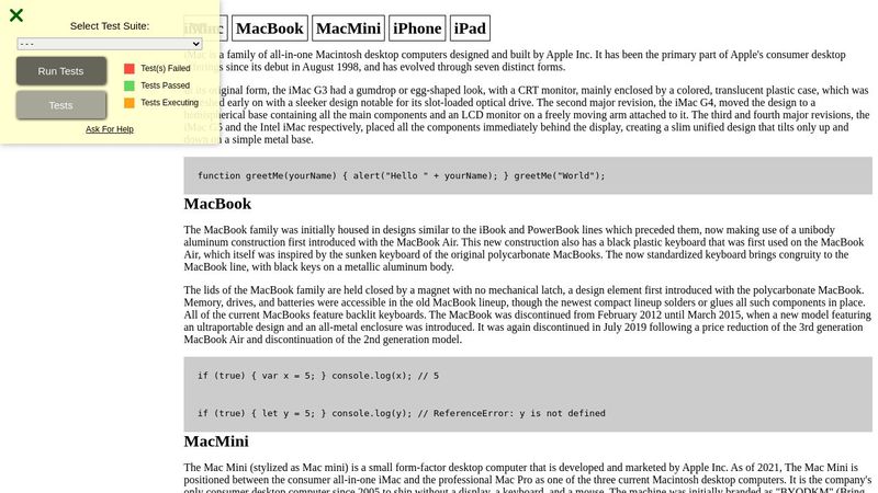 Technical Documentation Page