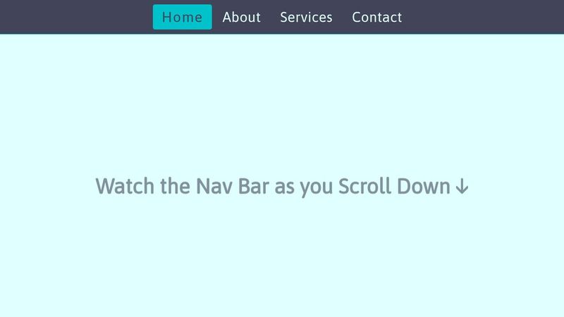 Scroll Animation with NavBar