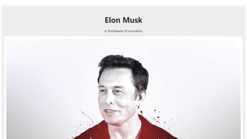 ELON MUSK-TRIBUTE PAGE
