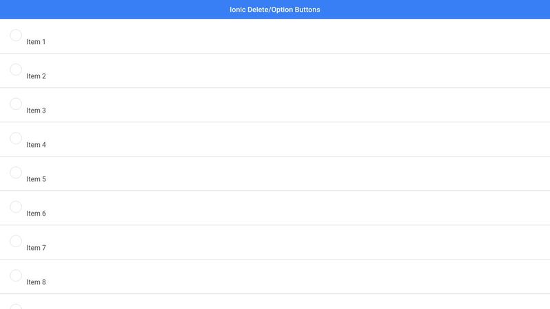 Ionic List With CheckBoxes