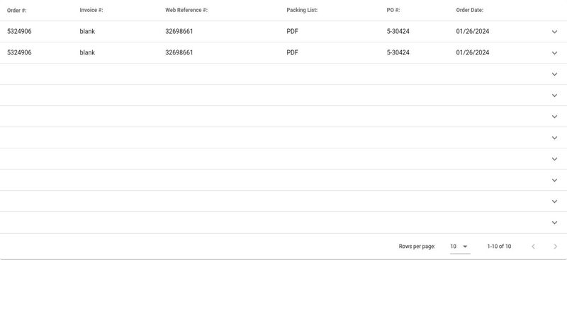Expand Table Row to Show/Hide Additional Details